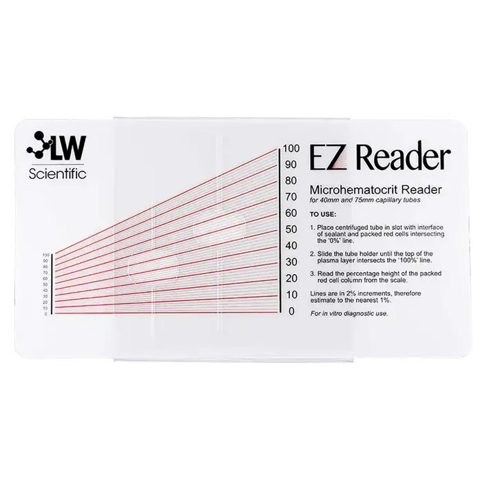 LW Scientific® EZ Reader Microhematocrit Card | DiaMedical