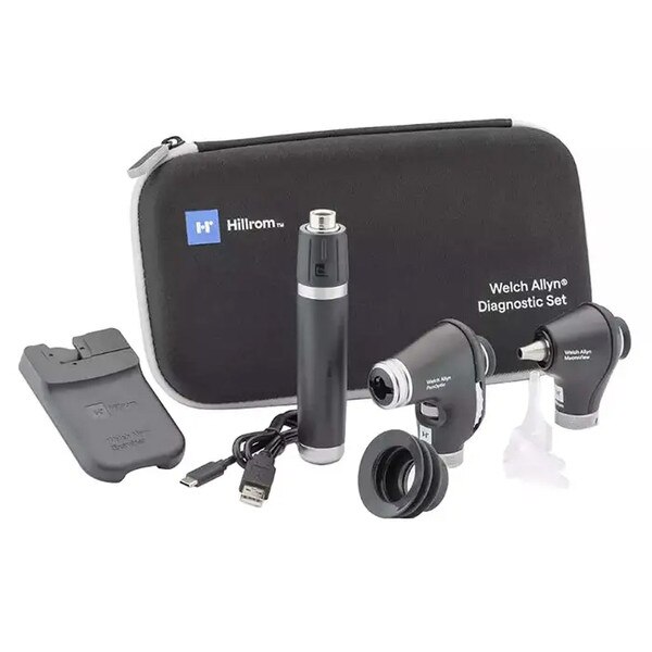 Welch Allyn 3.5V Diagnostic Set with PanOptic Plus LED Ophthalmoscope and MacroView Plus LED ...