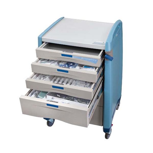 Patient Ready Premium Loaded 5 Drawer Emergency Crash Cart ...