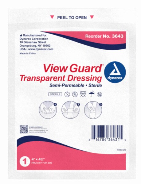 Dynarex View Guard Transparent Dressings | DiaMedical USA