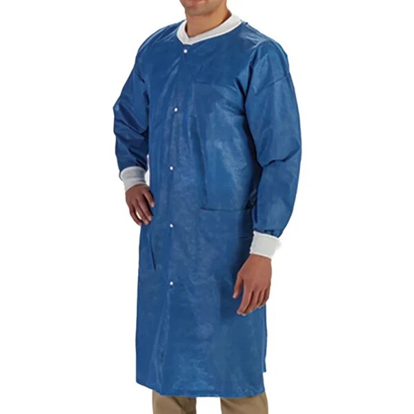 Disposable Lab Coats LabMates With Collar - Small (Pack of 10) | DiaMedical
