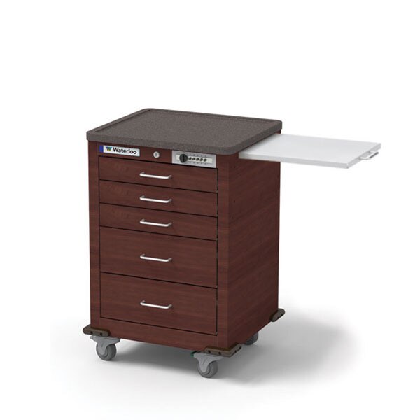 Waterloo 5 Drawer Junior Short Steel Cart With Push Button Lock ...
