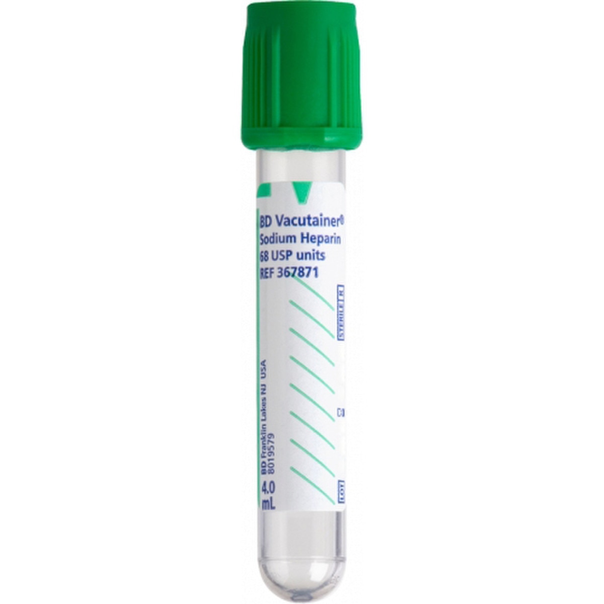 BD Vacutainer® PLUS Green Vacutainer Tube - 4 mL | DiaMedical