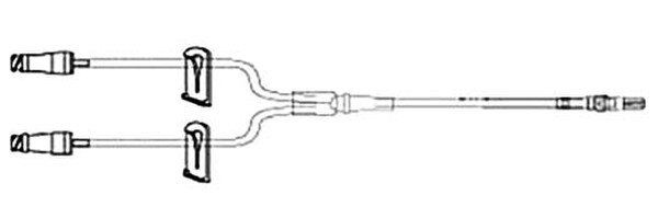 Amsino Smallbore Bifuse Extension Tubing Set with (2) MicroClave® Clear ...