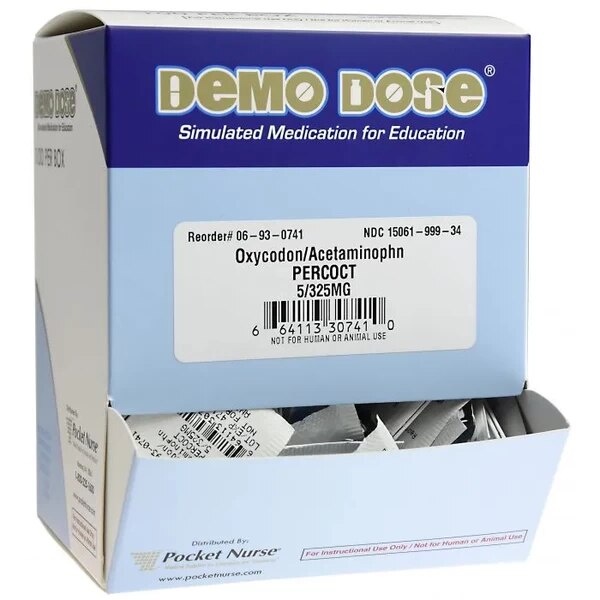 Demo Dose® 325mg Acetaminophn/5mg OxyCODON (Percoct) | DiaMedical USA