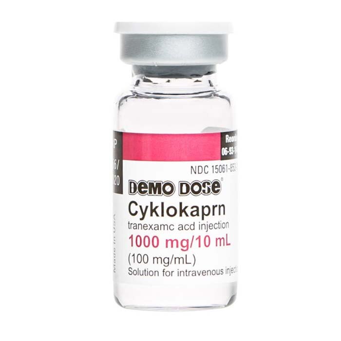 Demo Dose® Cyklokaprn (TXA) 10mL (1000mg/10mL) Vial | DiaMedical USA