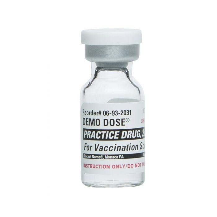 Demo Dose® Practice Vaccine Drug 2mL Vial | DiaMedical USA