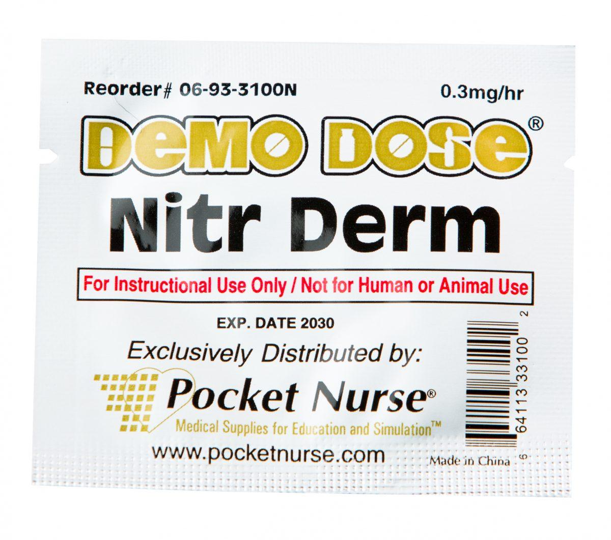 Demo Dose® Nitroglycern Nitr Derm 0.3mg/hr Patch - Box of 10 ...