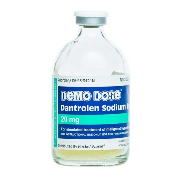 Demo Dose® Dantrolen Sodium 100mL (20mg/100mL) Vial | DiaMedical USA