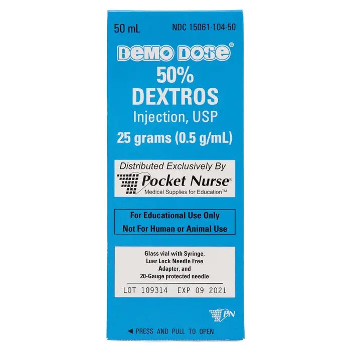 Demo Dose® 50% Dextros 50mL | DiaMedical