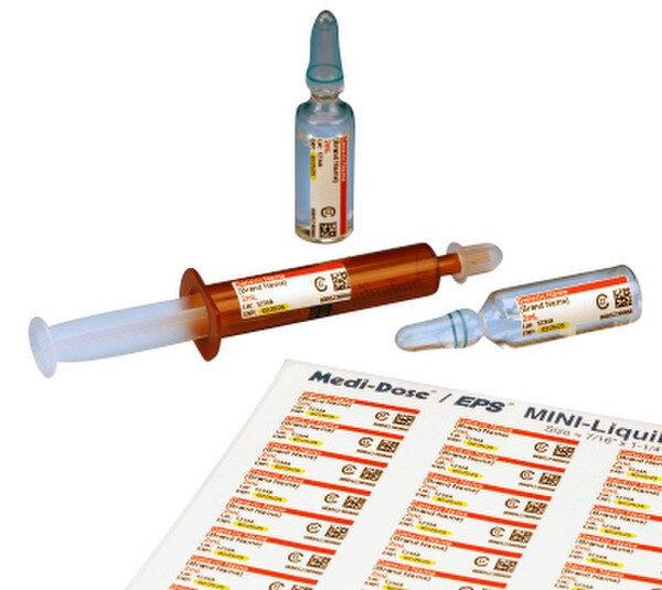 Demo Dose® Blank Labels - Mini, 7/16" x 1-1/4", Tamper-Resistant, 100 ...