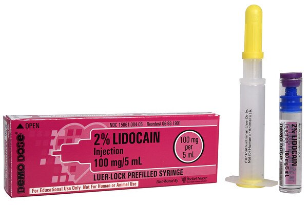 Demo Dose® Prefilled Luer Lock ACLS Syringe (Needle Free) 5 mL, 2% ...