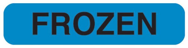 FROZEN Label for Phlebotomy/Specimen Receiving, Blue, 1,000/Pack ...