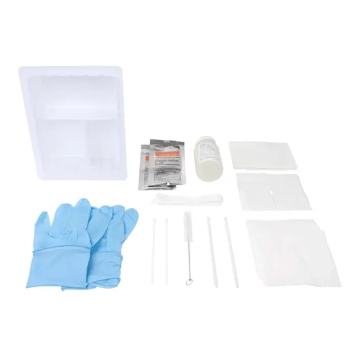 Dynarex Trach Care Kit with Three Compartments, Nitrile Gloves, Saline ...